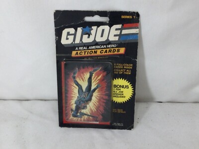 1986 Milton Bradley GI Joe Action Cards Pack Sealed MOC Torpedo Seal on ...