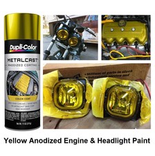Dupli-Color Paint High Gloss Yellow Metal Cast Anodized Color Can 11 Oz ...