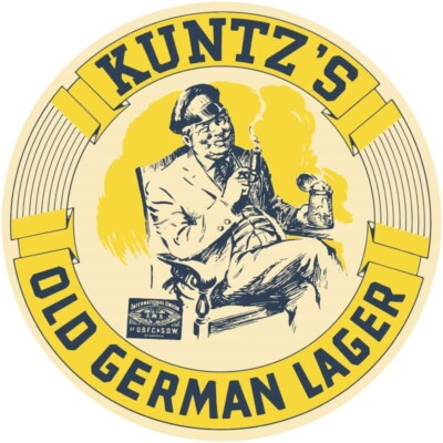 Kuntz's Old German Lager Beer of Waterloo ON New Sign 14" Dia. Round ...