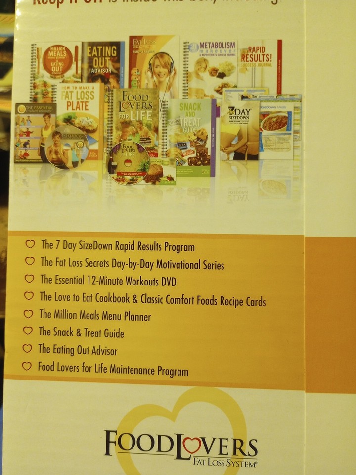 Food Lovers Fat Loss System Program by Provida -Open Box M6 | eBay