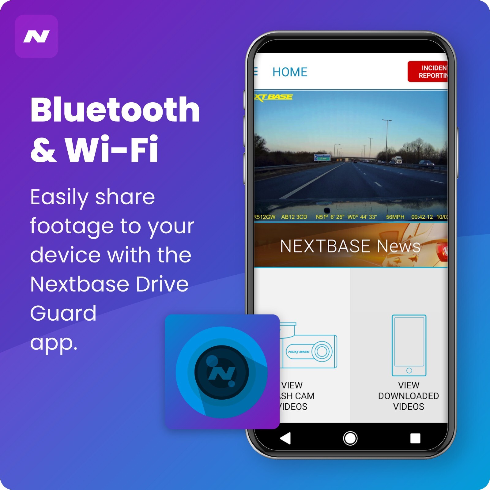 Nextbase 300W Mini Dash Cam Full 1080p/30fps HD Front View 140° 6G Lens ...