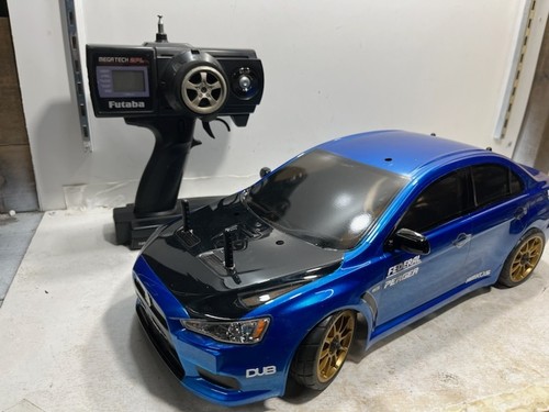 Tamiya 1/10 TB-03 Chassis and Mitsubishi Lancer Evolution X Body Ready ...
