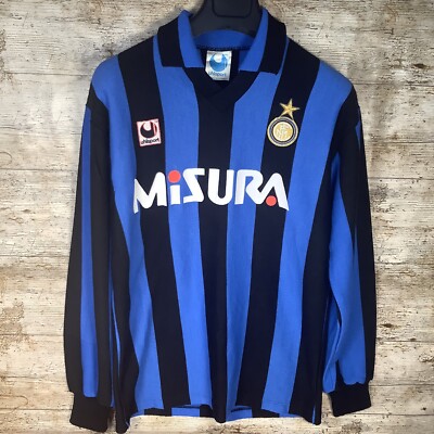 Inter Milan 1990/91 Match Issue/Worn Shirt -Original VTG Retro 90s UEFA ...