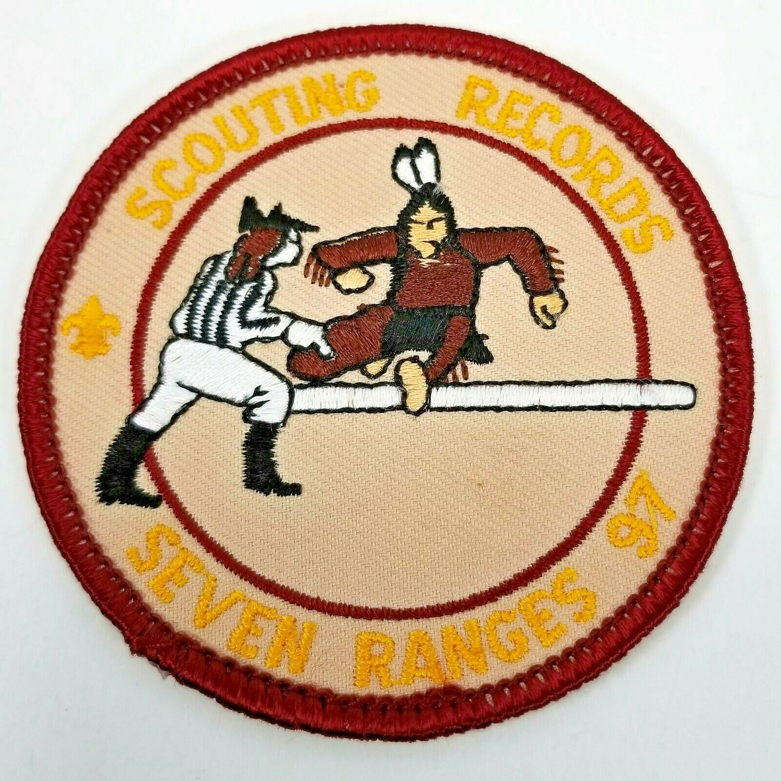 Boy Scout Patch SCOUTING RECORDS Seven Ranges OH - VTG 1997 3 inches | eBay