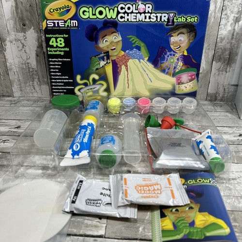 Crayola Color Chemistry Glow Lab Art Set 7+ Unisex Missing Volcano Tube ...