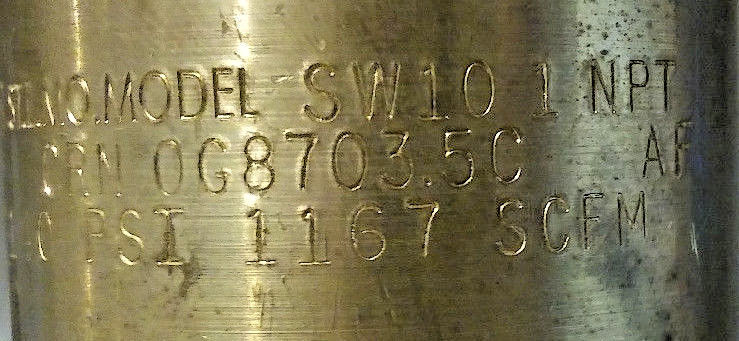 1 NEW SILMO SW10 CRN 0G8703.5C SAFETY VALVE 1 NPT NNB ***MAKE OFFER ...