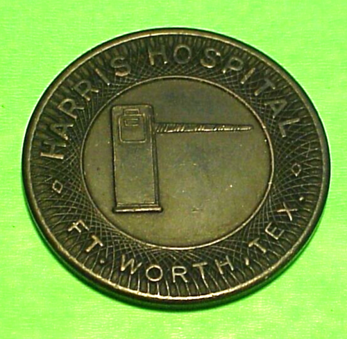 FT. WORTH TEXAS HARRIS HOSPITAL (OXIDIZED BLACK AS MADE) VINTAGE ...
