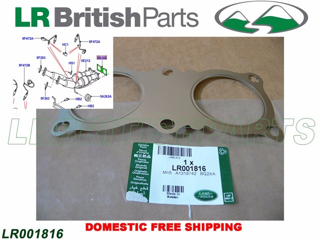 Land Rover Lr2 Genuine Exhaust Gasket 3.2l Petrol LR001816 for sale ...