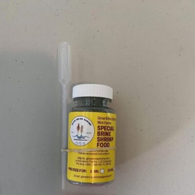 Grow Brine Shrimp Special Brine Shrimp food 4 oz bottle | eBay