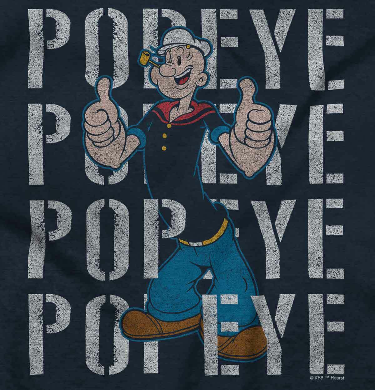 Vintage Popeye The Sailor Nautical Cartoon Unisex Baby Infant Romper ...