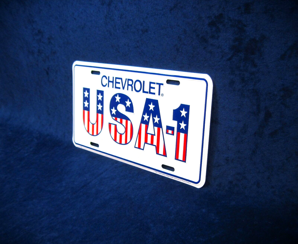 CHEVROLET - USA-1 -*US MADE*- Embossed Metal License Plate Car Auto Tag ...