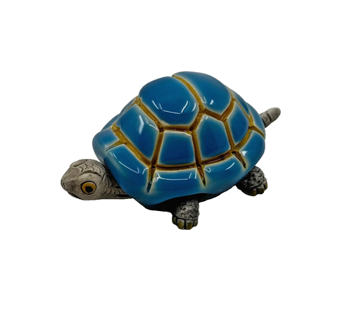 Vintage Ceramic Wiggling Turtle Collectible Turquoise New Old Stock ...