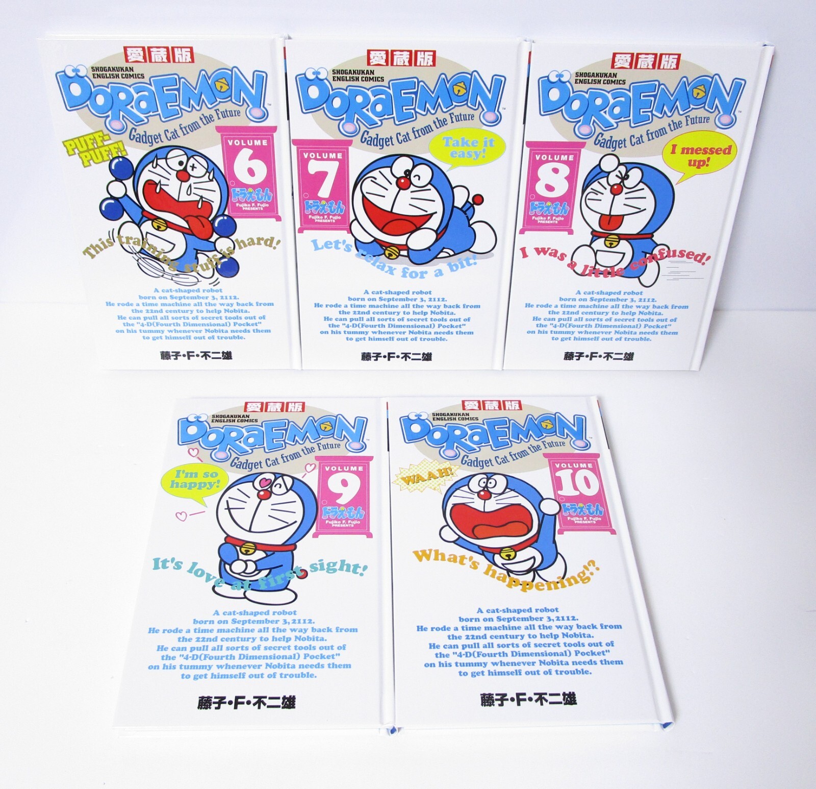 Doraemon English Translation Version Vol. 1-10 Manga Set by Fujiko F ...