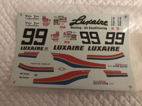 NASCAR 1/24 99 1996 Luxaire Phil Parsons Chevy Monte Carlo Waterslide ...