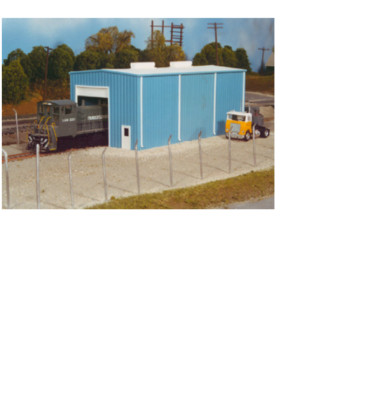 Small Enginehouse Building Kit HO 1:87 Scale Layout Diorama Pikestuff ...