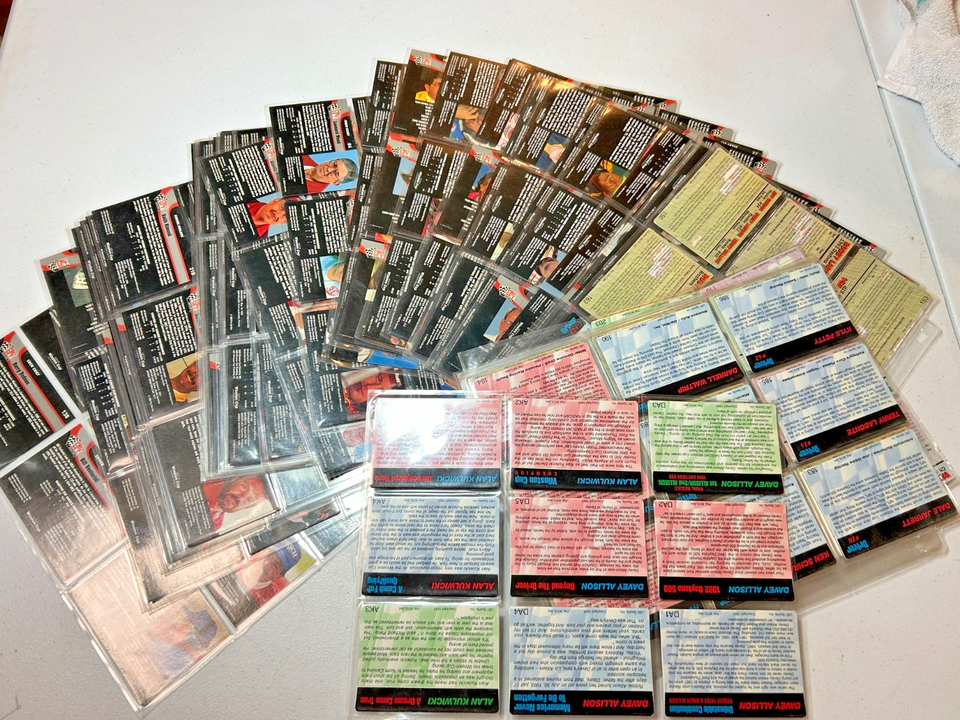 Race Car Drivers Racing Trading Cards Set of 293, Nice condition 1990’s ...