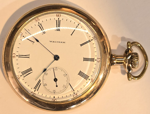 Waltham 1903 8s Pocket Watch in Windsor 20 Year Gold Filled Case Runs ...