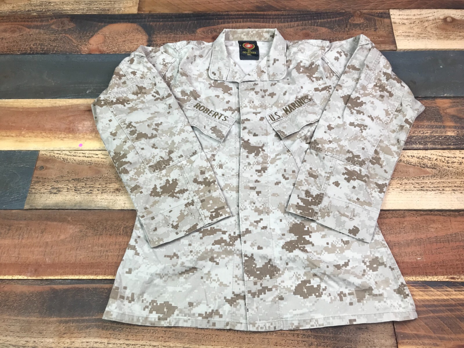 USMC Digital Desert MARPAT Tan Blouse Shirt (32-SMALL) | eBay