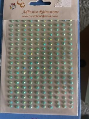 CraftbuddyUS CB002 200x4mm Self Adhesive AB Light Blue Diamante ...