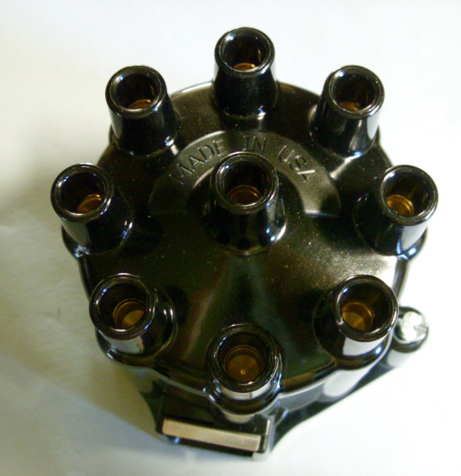 1959-62 Chevy Corvette Impala V8 Brass Dual Point Distributor Cap ...