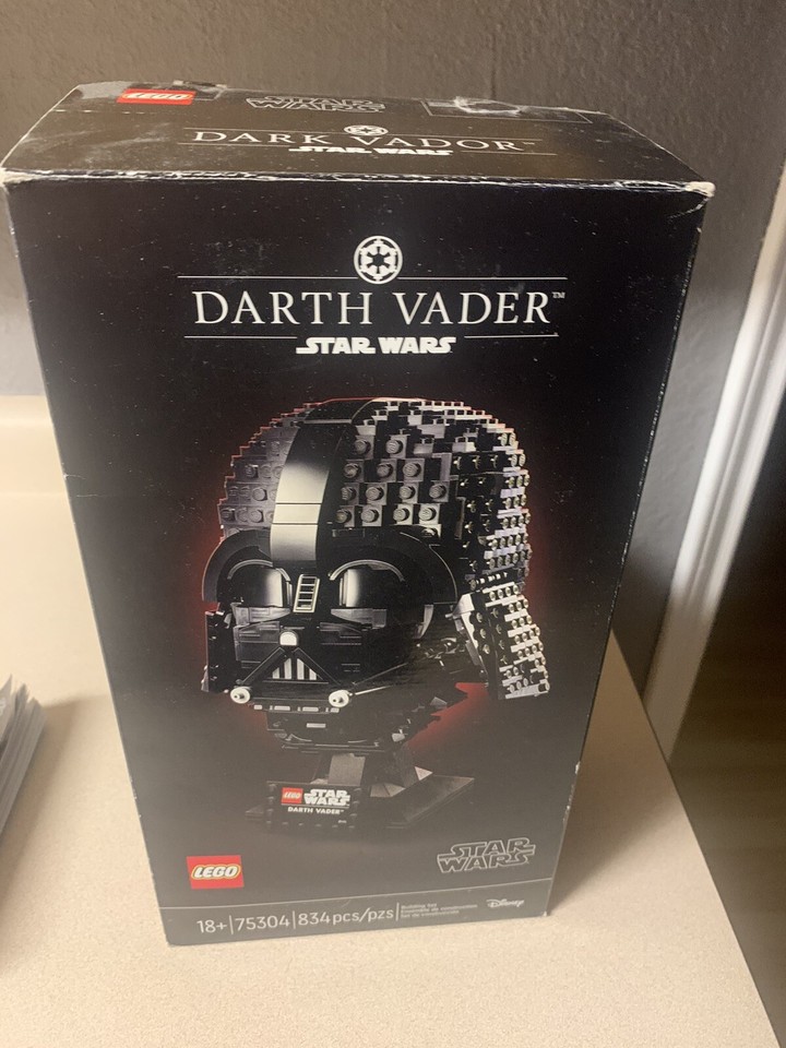 LEGO 75304 Star Wars Darth Vader Helmet Instruction Booklet And Box ...