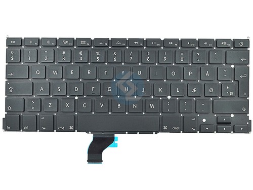 NEW Danish Keyboard for Apple Macbook Pro A1502 13" 2013 2014 Retina | eBay
