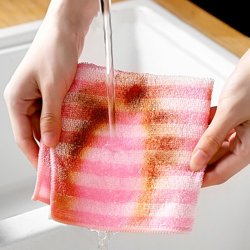 5Pcs Small Dish Rag Table Wash Towel Microfiber Dishcloth Absorbent ...