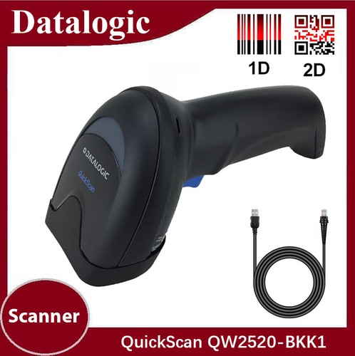 Datalogic QW2520-BKK1 Handheld 1D 2D Area Imager Barcode Scanner with USB Cable | eBay