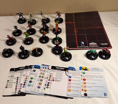 Heroclix Figures & Cards - DC Comics - Lot of 19 Plus Map | eBay