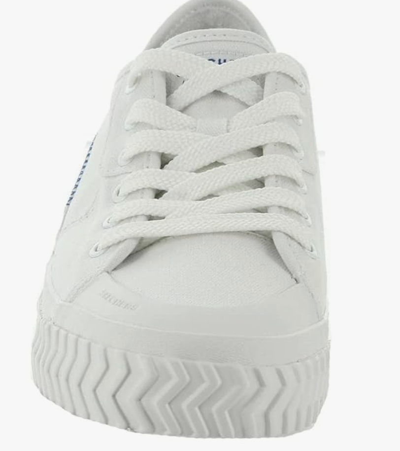 NEW Skechers Women's Street Trax HI Low-Top Casual Sneaker white canvas ...