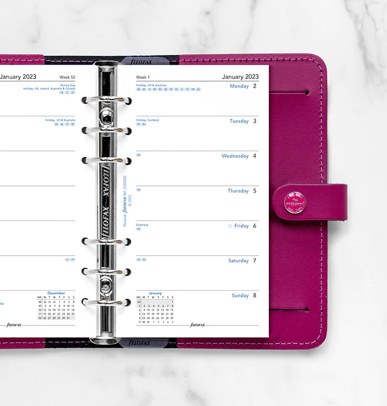 Filofax 2023 Personal Size Week On One Page Grelly UK filofax-2023-personal-size-week-on-one-page-grelly-uk