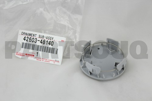 4260348140 Genuine Toyota ORNAMENT SUB-ASSY, WHEEL HUB 42603-48140 ...