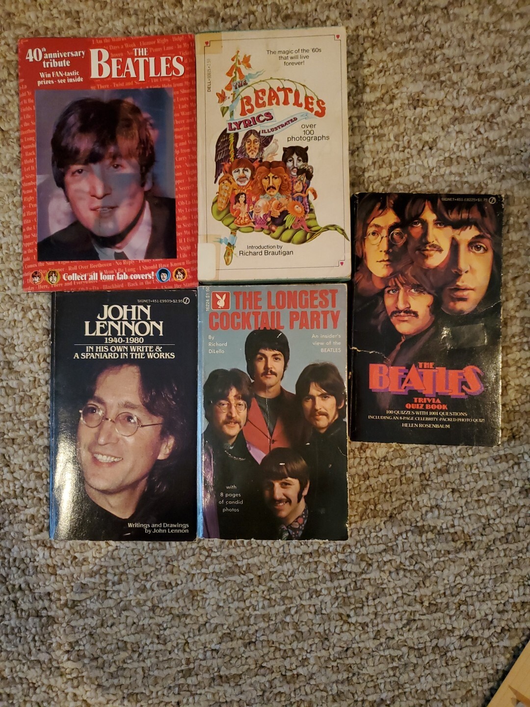 LOT OF 5 BEATLES PAPERBACK BOOKS | eBay