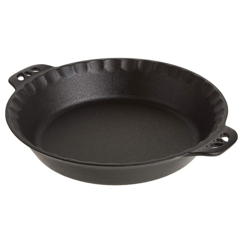 Cast Iron Pie Pan - True-Seasoned Cast Iron Pie Dish for Cooking ...