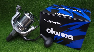 Okuma SURF 8K 4.7:1 Left/Right Hand Spinning Saltwater Fishing Reel ...
