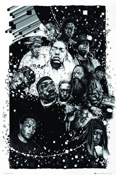 Hip Hop Collage Poster