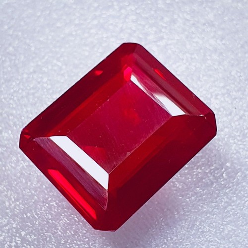 AAA Natural Blood Red Mozambique Ruby Loose Emerald Cut Gemstone 56 Ct ...