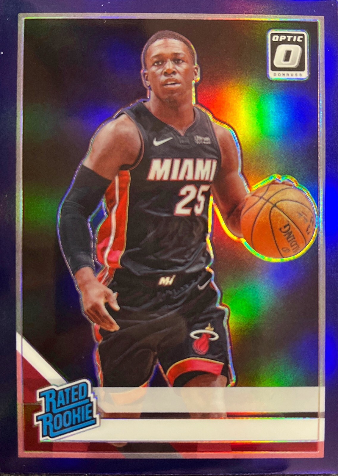 Kendrick Nunn Donruss Optic 19-20 #193 Purple Prizm Rookie Card Miami ...