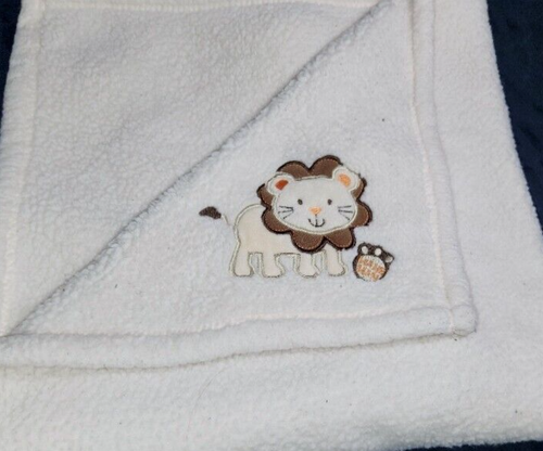 Cutie Pie Baby Blanket Lion Sherpa Fabric Paw Print Mane man | eBay