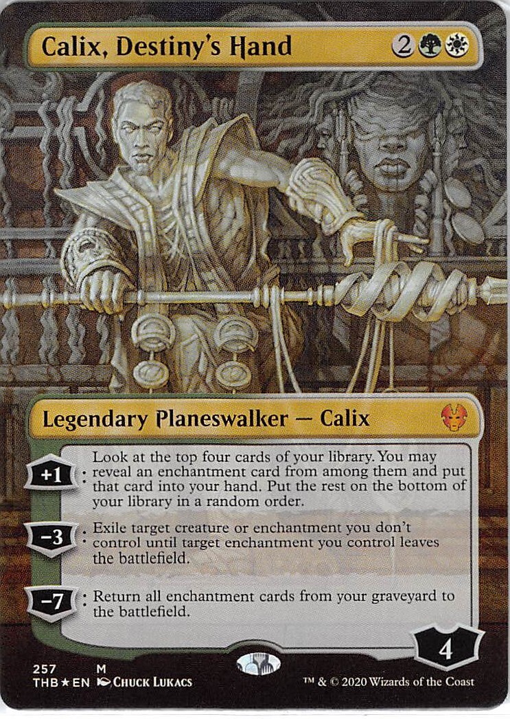 Calix, Destiny's Hand *FOIL Borderless* Magic MtG x1 Theros Beyond ...