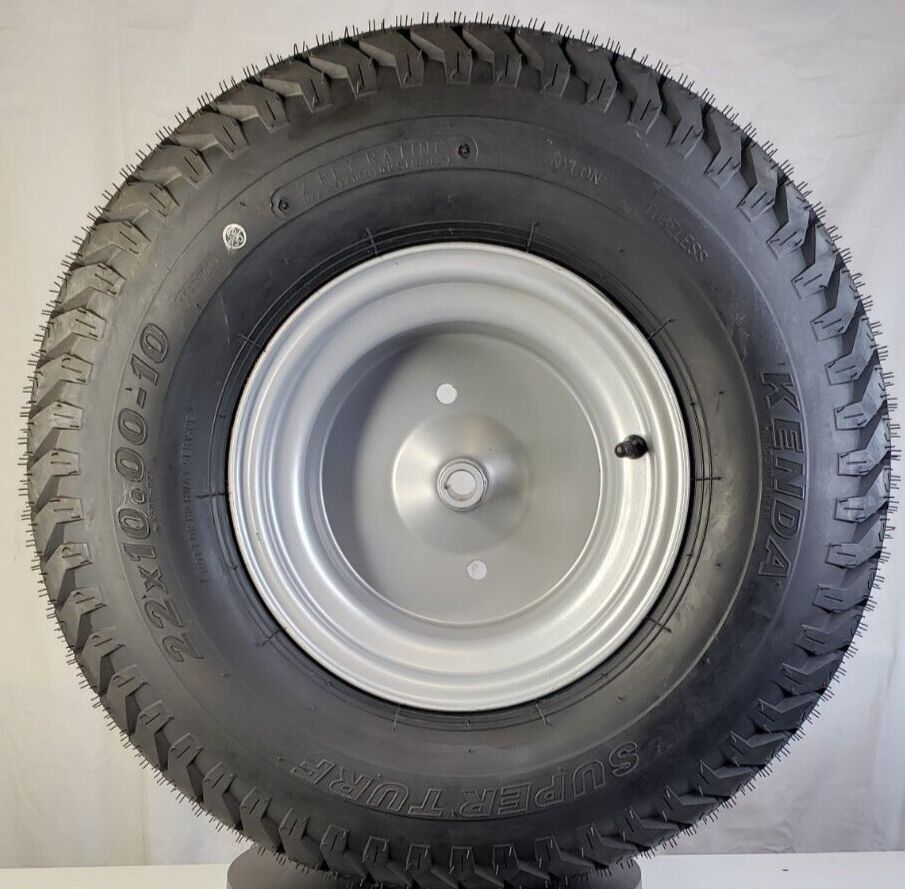 22x10.00-10 Lawn Mower Garden Tractor TIRE RIM WHEEL Assembly Kenda ...