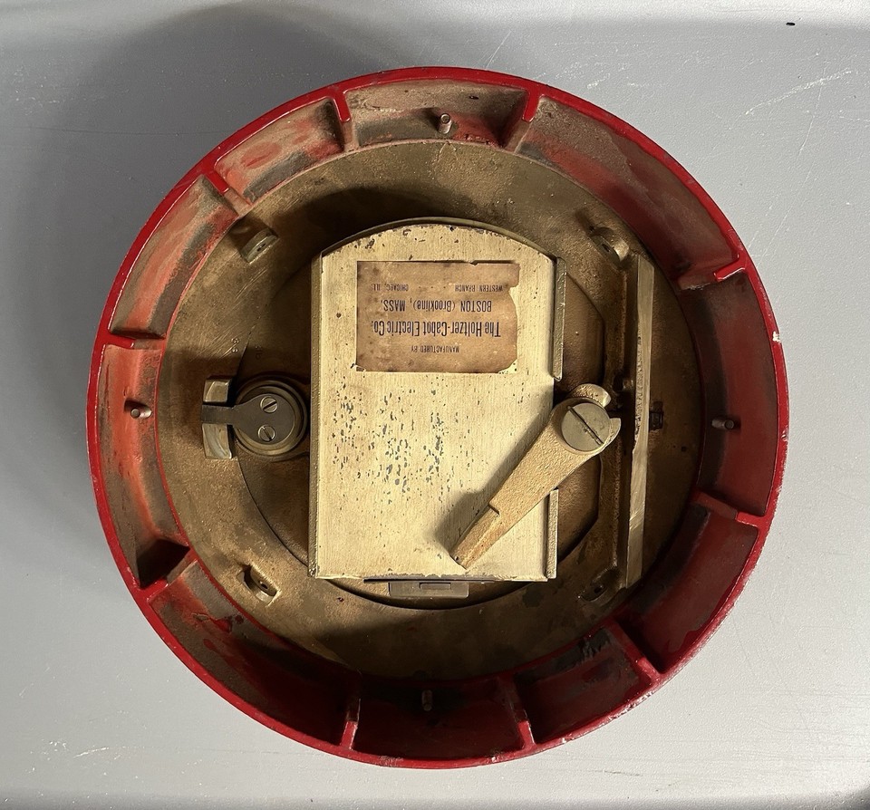 Vintage Round Fire Alarm Box Gamewell Cast And Brass | eBay