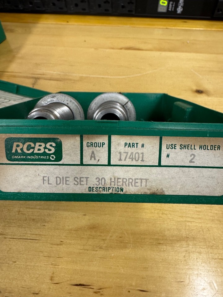 RCBS 30 HERRETT FL DIE SET WITH TRIMMING DIE .30 HERRETT | eBay