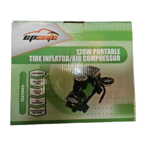 EPAuto 120W Portable Air Compressor | Tire Inflator 12V DC | AT-010-1Z ...