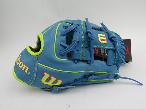 Wilson A2000 1786 11.5” RHT Infield Baseball Glove Sky Blue Optic ...
