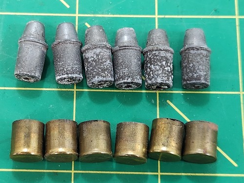 Lot of 6 Vintage Nichols Stallion 32 Cap Gun 2 Piece Bullets w/ Belt ...