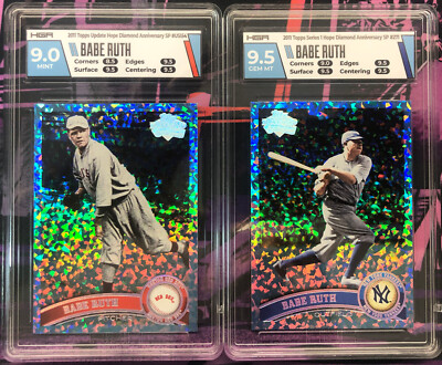 2011 Topps Babe Ruth Short Prints #US154 & #271 Hope Diamond /60 ...