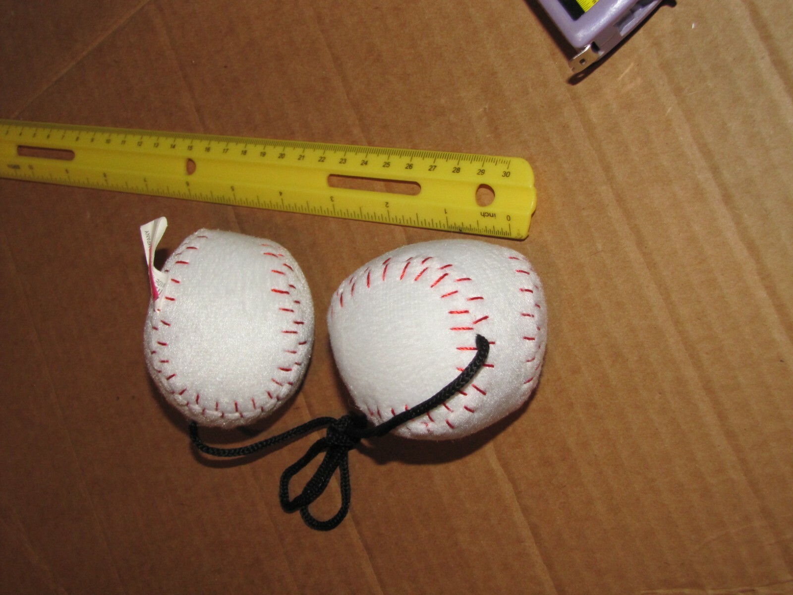 Baseballs on String #851452, 1 set, Hanging Plush Baseballs on string ...