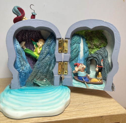 Disney Skull Island Pirate CAPTAIN HOOK Figurine PETER PAN Croc Hinged ...