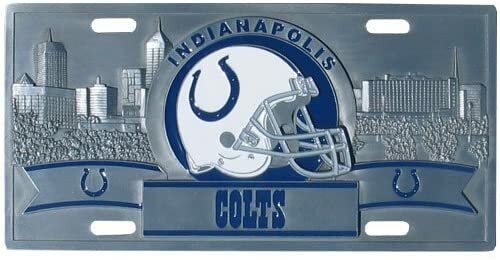 Indianapolis Colts NFL 3D Pewter Novelty Collectors License Plate | eBay